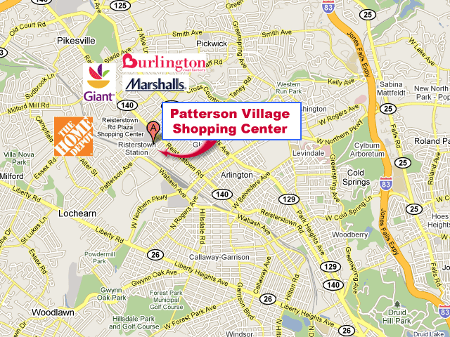 Site Map - Patterson Village Shopping Center